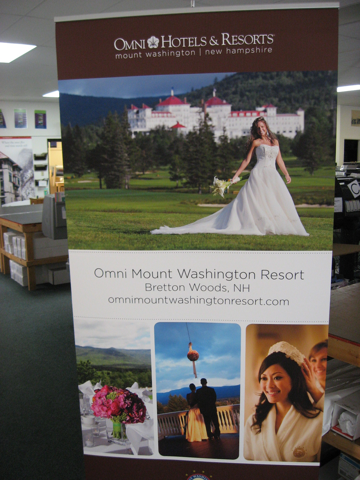 Retractable Banner Stands for a Hotel Lobby | megaprintinc