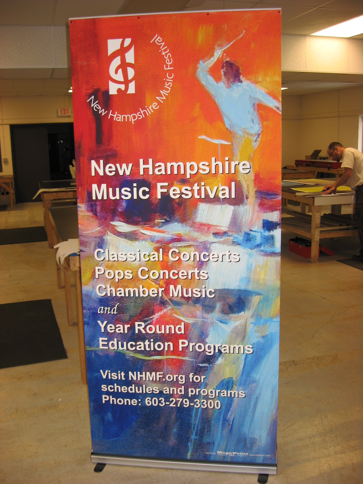 Banner Stand as (almost) Art | megaprintinc